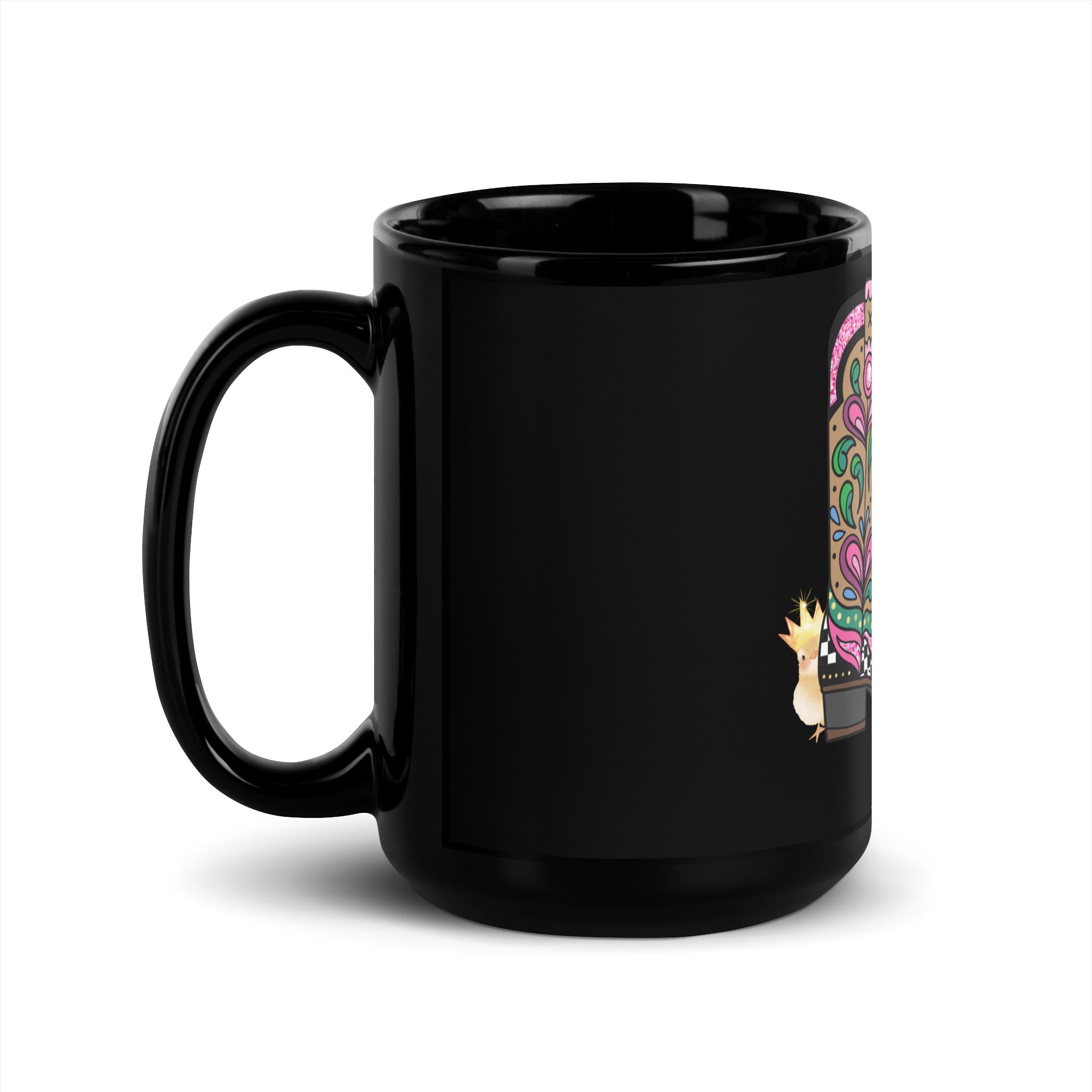 Hey Y'all Lets Sparkle Black Glossy Mug – Royale Funky Junque